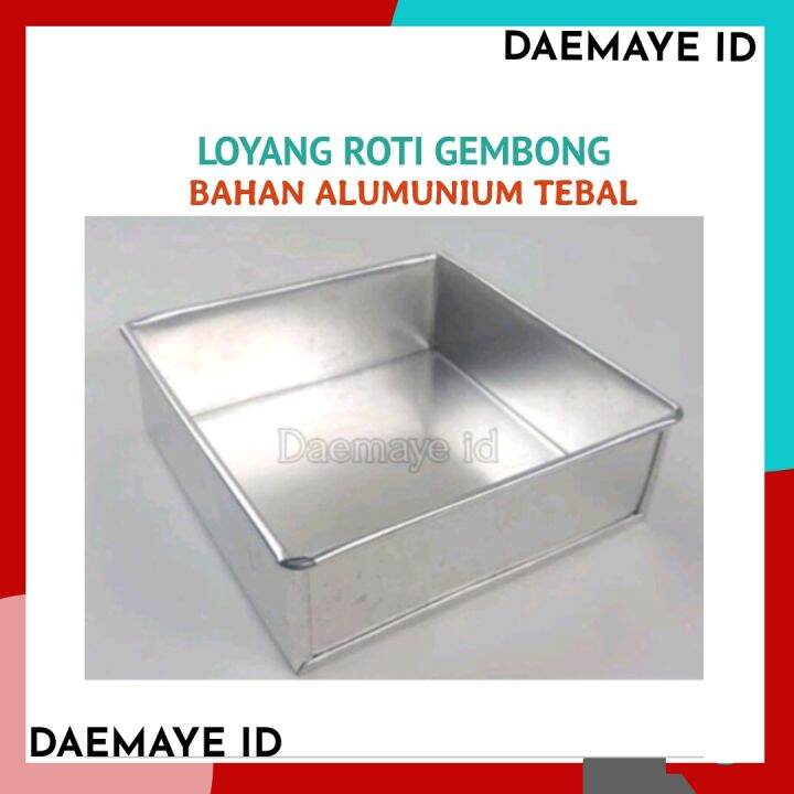 LOYANG ROTI GEMBONG / LOYANG ROTI PERSEGI KOTAK / UKURAN 20X20 | Lazada ...