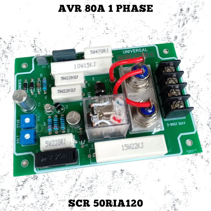 AVR Generator UNIVERSAL 80A 1 Phase AVR Genset 1 Phase AVR LOKAL 1 ...