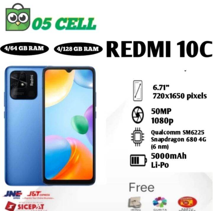 XIAOMI REDMI 10C {RAM 4/64GB & 4/128GB} SMARTPHONE ORIGINAL 💯 DAN ...
