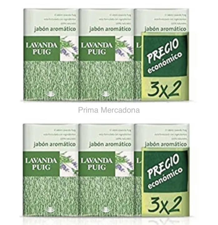 Lavanda Puig Aromatic Spanish Lavender Soap 125g x 6 (Made in Spain ...