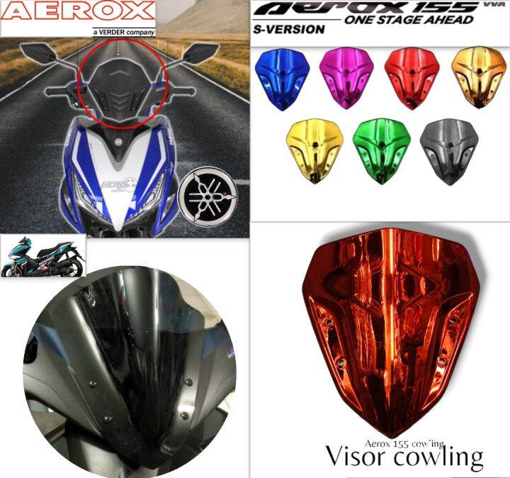 Visor Cowling Aerox 155 Dourable Plastic And Couted Paint Long Life ...