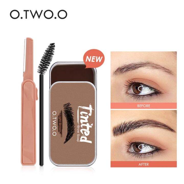 4 Color Eyebrow Soap Wax Brow Styling Gel Eyebrow Enhancer Fluffy ...