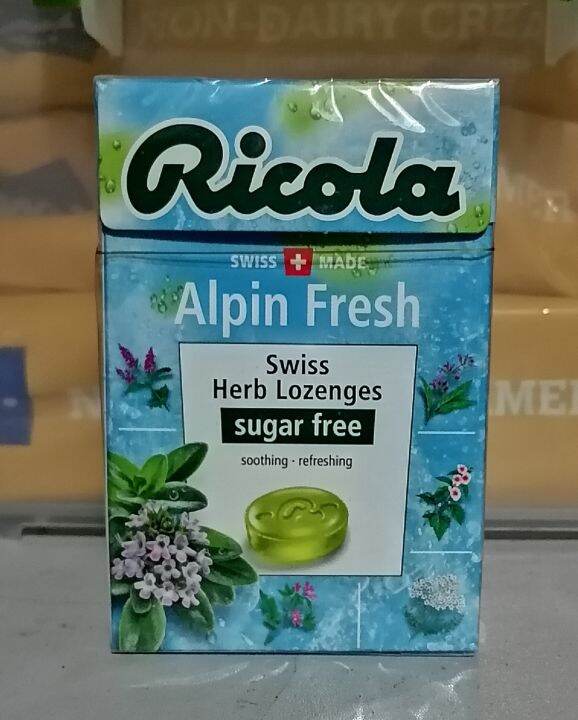 Ricola Swiss Herb Lozenges Sugar Free Alpin Fresh 40g | Lazada PH