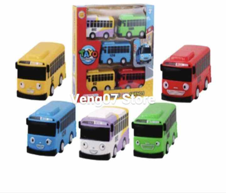 Little Bus TAYO isi 4 & 5 - Mainan Bus anak Pull and Back ( Murah ...
