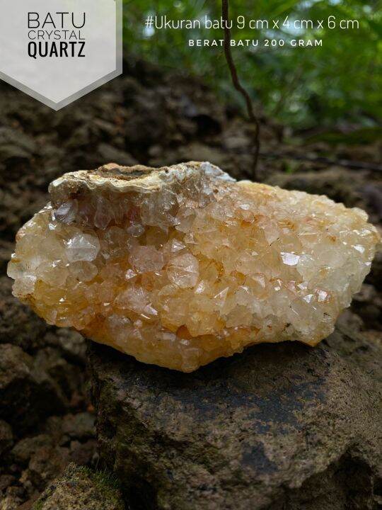 Batu Crystal Geode Quartz atau Batu Kristal Quartz atau Clear Quartz ...