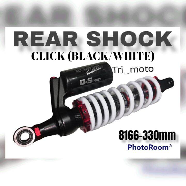 REAR SHOCK CLICK BLACK/WHITE | Lazada PH