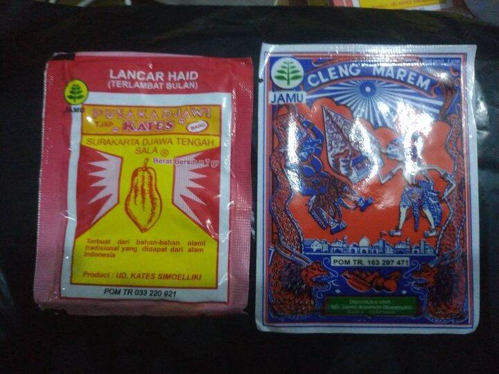 jamu cap wayang atau cap becak dan cap kates, telat datang bulan ...