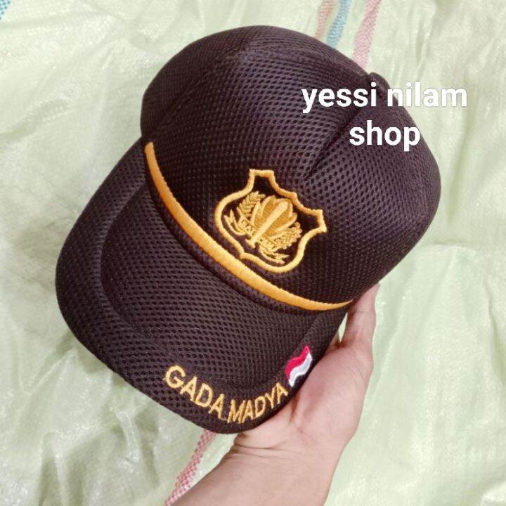 topi satpam coklat gada madya logo Lis | Lazada Indonesia
