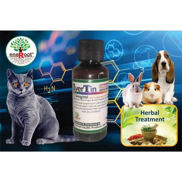 (FREE syringe)IverTin / Itin-vet (30ml Oral Solution)- Ubat kurap ...