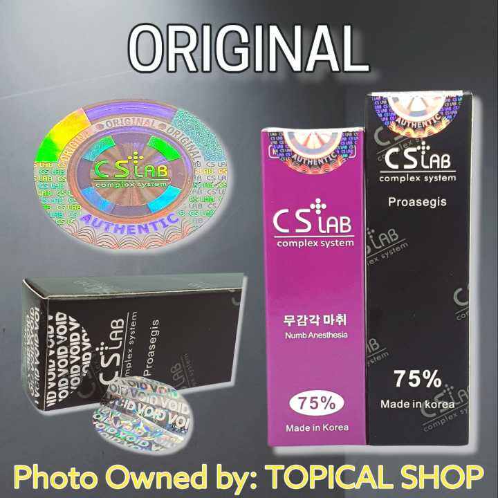 CS Lab Korea 75% Numbing Cream Original with seal sticker | Lazada PH