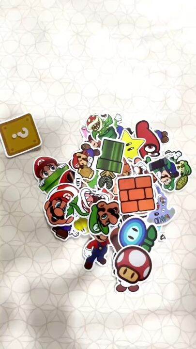 Super mario bros cartoon Sticker 50Pcs/Set DIY laptop waterproof ...