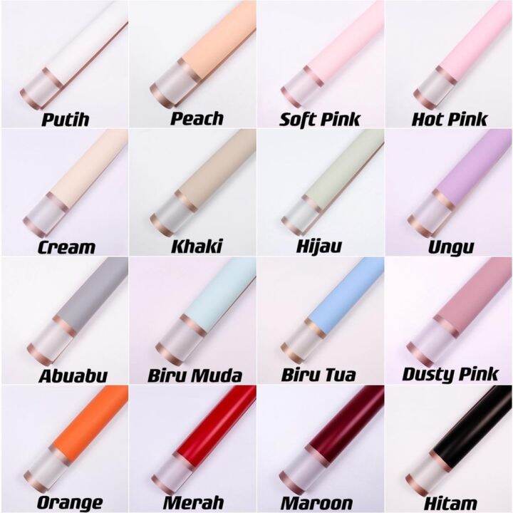 ( 5 Lembaran) Kertas Buket Cello New frame gold/ Cellophane New Frame ...