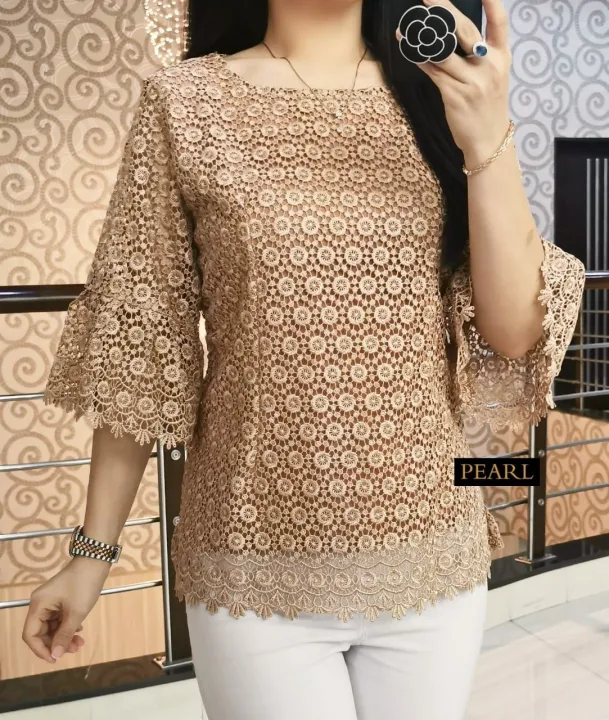 Blus Brokat Super Premium | Lazada Indonesia