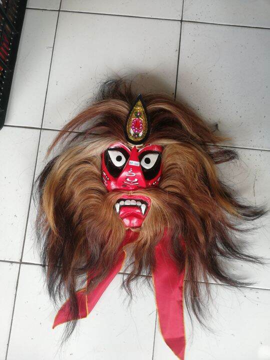 topeng bujang ganong ponorogo rambut sapi | Lazada Indonesia