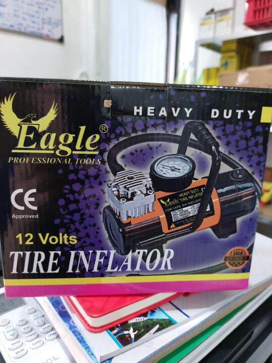 Eagle Tire Inflator 12 Volts Heavy Duty For Cars / Trucks Up To 100 PSI ...