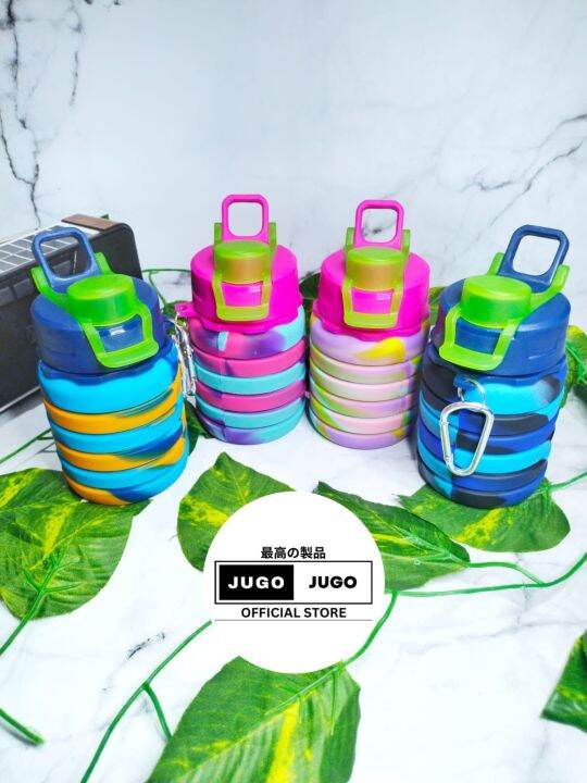 Botol Minum Lipat Foldable Warna Warni Rainbow JUGO | Lazada Indonesia