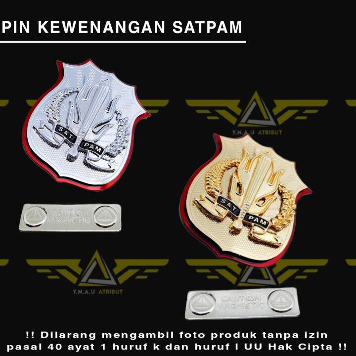 ATRIBUT SATPAM / PIN KEWENANGAN SATPAM MAGNET TERBARU / KEWENANGAN ...