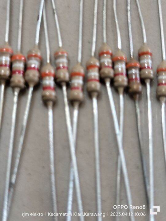 10pcs resistor ukuran 3,9k 1/4watt | Lazada Indonesia