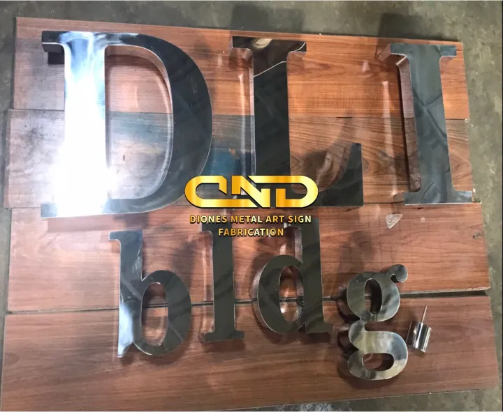 Stainless 14” height 3D Signage/ Build up letters / | Lazada PH