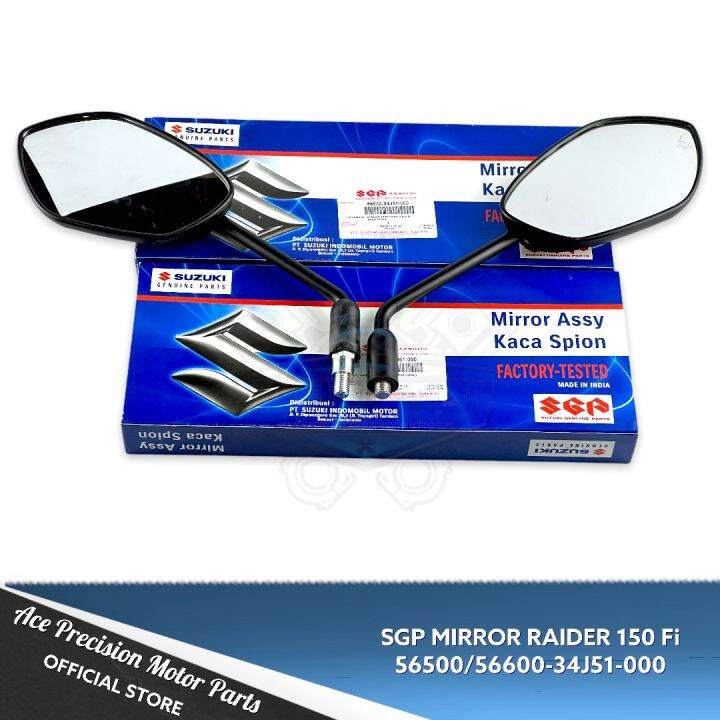 SGP Side Mirror Raider 150 Fi 10mm (Big Thread) 56500-34J51-000/56600 ...