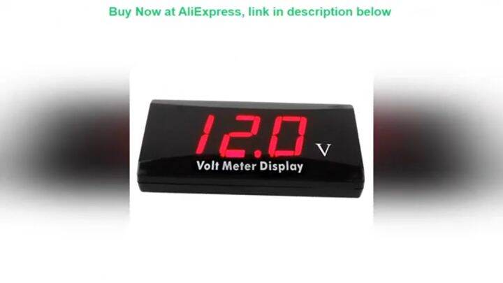 VOLT METER 12V DIGITAL LED DISPLAY CAR MOTORCYCLE 12V-150V VOLTAGE ...
