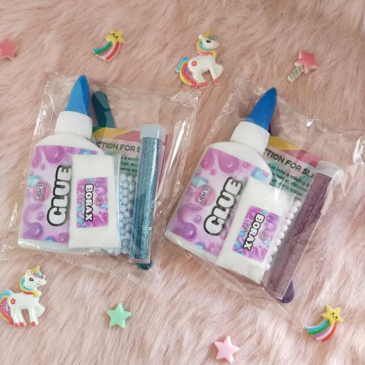diy mini slime kit with glitters | Lazada PH