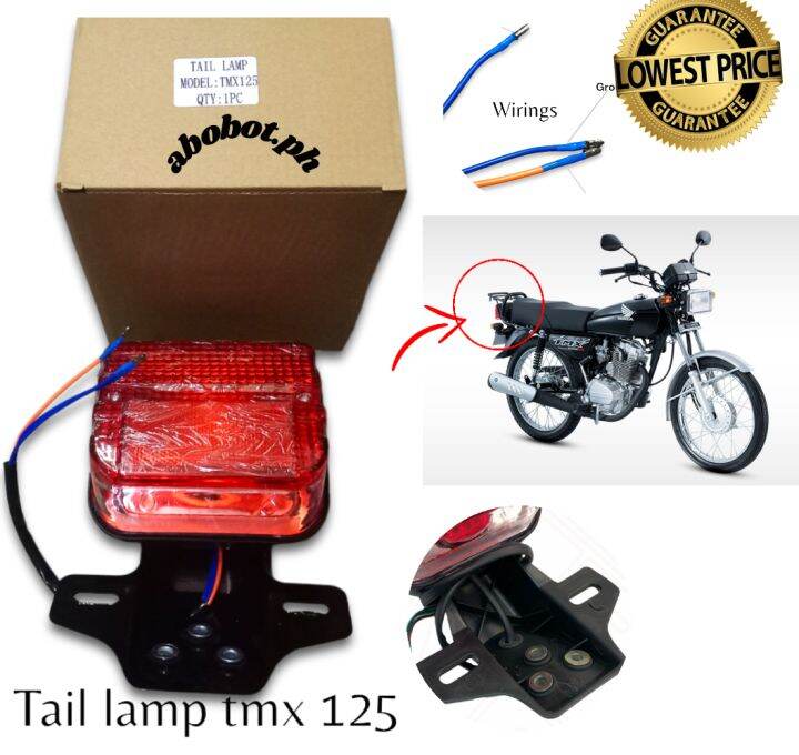 Tail Lamp Tmx 125 Alpha Complete Set Package with Bracket and Box Ready ...