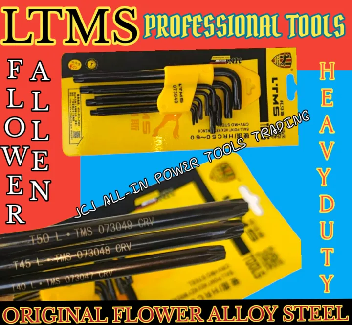 HEAVY DUTY FLOWER ALLEN WRENCH LTMS JAPAN MEDIUM SIZE /ORIGINAL ALLEN ...