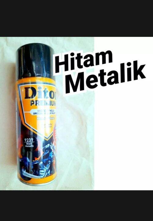 pylok pilok ptlox diton hitam metallic car black metalik cat semprot ...