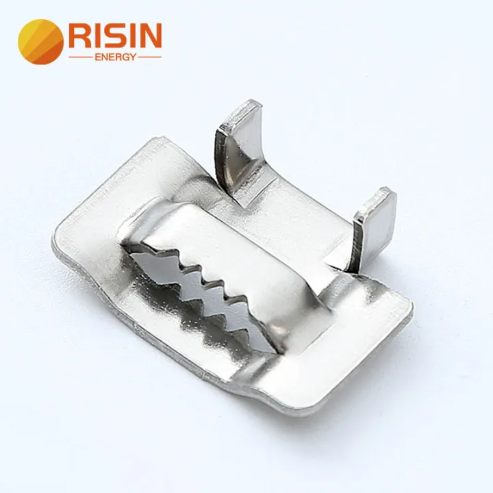 Real 304 Stainless Steel Cable Tie Buckle L-type Fastener Pole Hoop ...