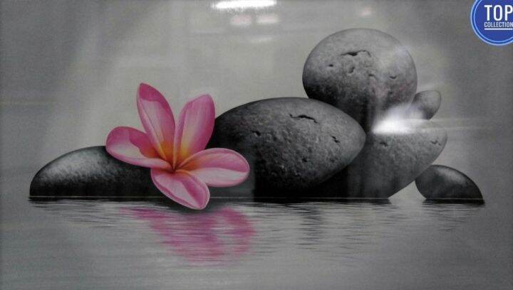 Lukisan bunga kamboja warna merah Lukisan alam bagus indah Lukisan ...