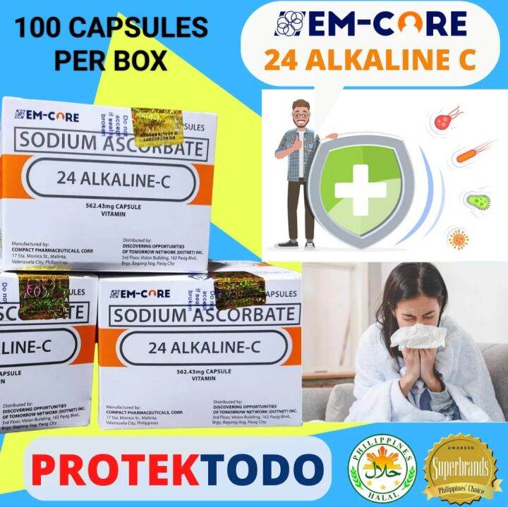 1BOX ALKALINE C/24 ALKALINE C/EMCORE BRAND/ORIGINAL WITH FDA NOW ON OUR ...