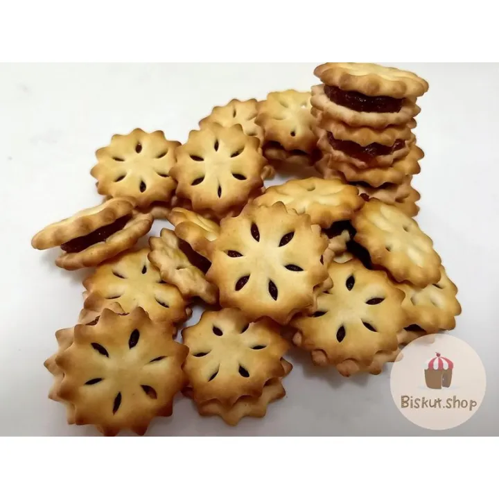 (HALAL) Biskut Timbang Vfoods Biskut Nenas Jem Mini Pineapple Biscuit ...