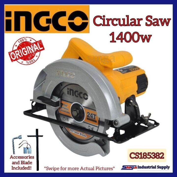 INGCO Original Industrial Circular Saw 1400W CS185382 | Lazada PH