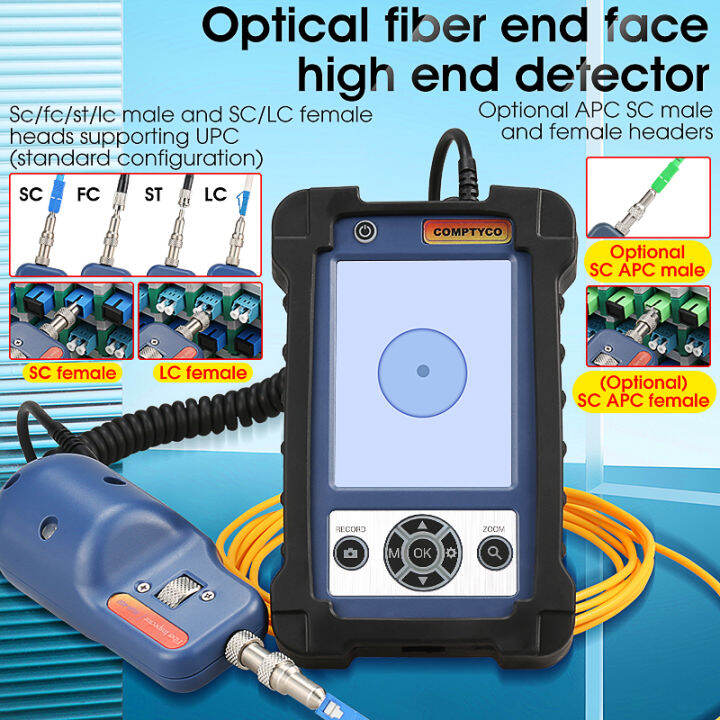 AUA-400 Fiber Optic Inspection Microscope Probe with 3.5 inch Display ...