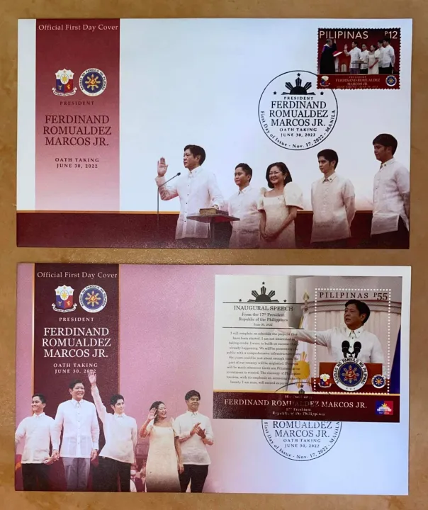 Official First Day Covers PBBM Inauguration | Lazada PH