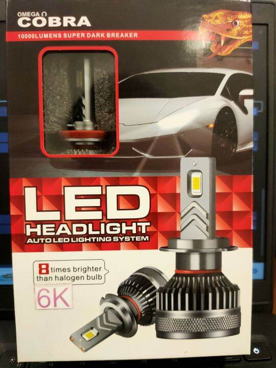 H4 Headlight LED Bulb Super night breaker 10000 lumens 6k kelvin Color ...