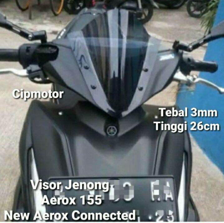 Visor windshield yamaha Aerox 155 jenong - smoke | Lazada Indonesia