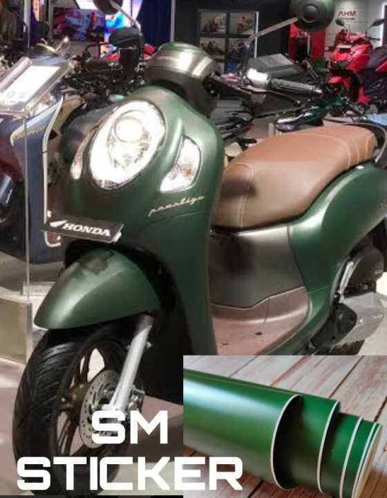 Stiker skotlet hijau army dof metalik scotlite motor stiker warna hijau ...