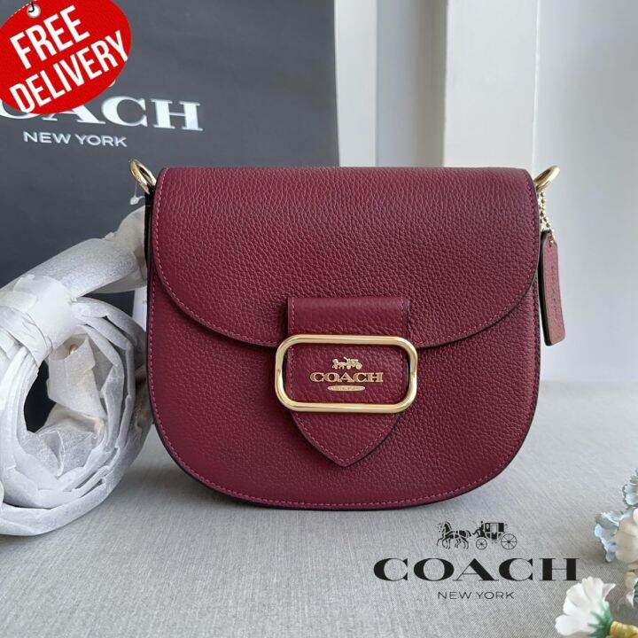 กระเป๋าสะพาย COACH CE566 Morgan Saddle Bag | Lazada.co.th