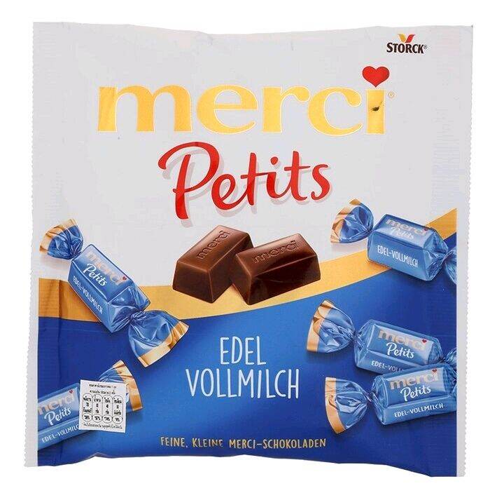 เมอร์ซี ช็อกโกแลตนม Merci Petits Chocolate Milk Chocolate 125g | Lazada ...