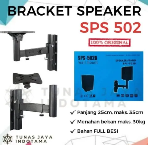 BRACKET SPEAKER GANTUNG DINDING SPS 502B FULL BESI | Lazada Indonesia