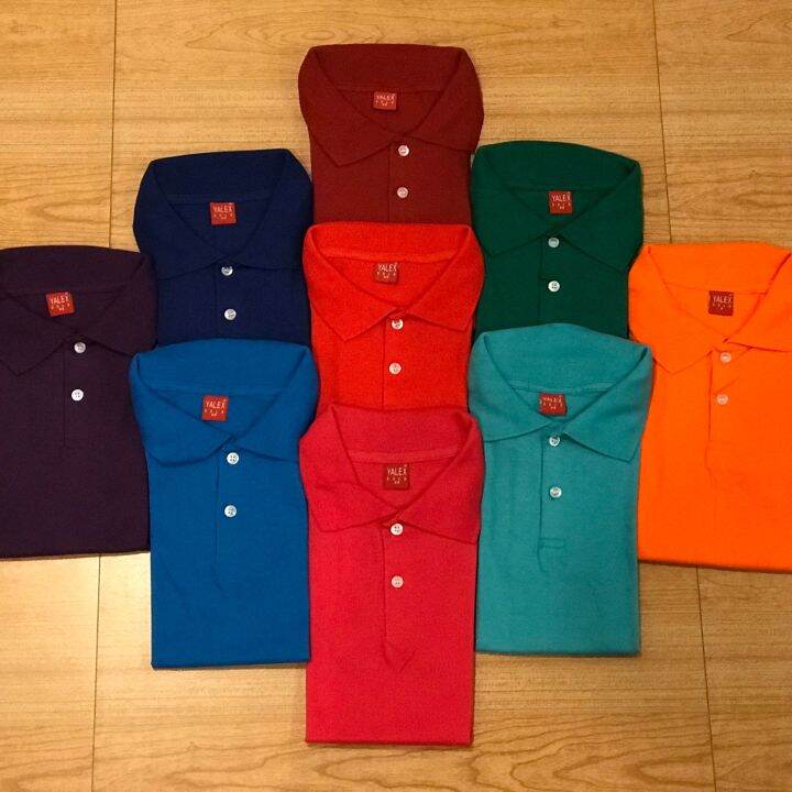 Yalex Red Label with Collar Tshirt shirt- Dark Colors(Dark Violet,Royal ...