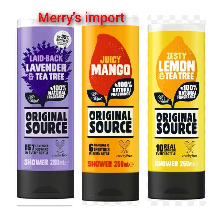 Original Source Shower Gel(Lavender&Tea Tree,Juicy Mango,Lemon &Tea ...