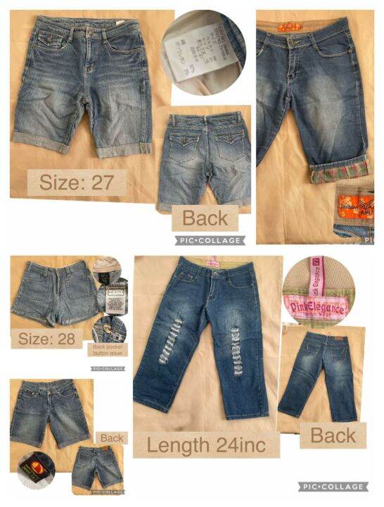 ukay preloved shorts denim size 27-29 | Lazada PH