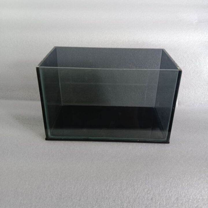 akuarium kaca tiga sisi hitam 25x15x15 soliter ikan cupang gabus cana ...