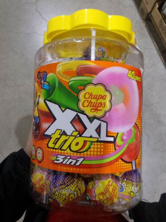CHUPA CHUPS XXL TRIO JAR 40S | Lazada PH