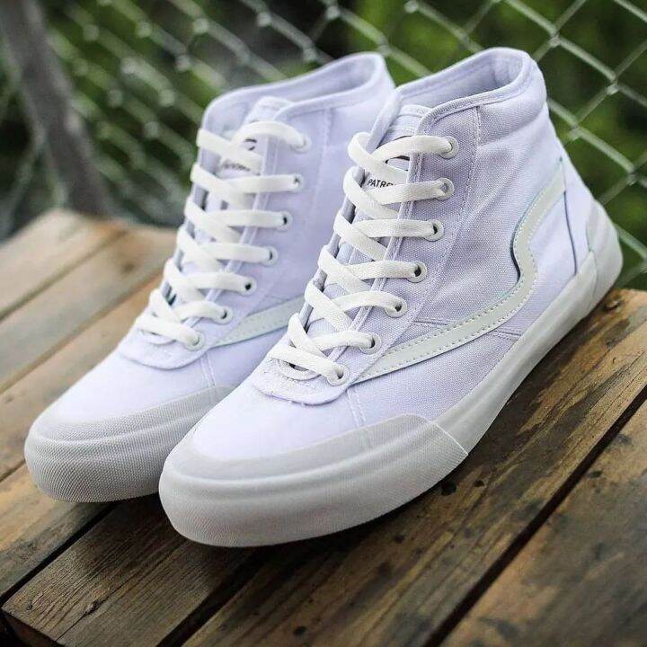 SEPATU SNEAKERS PATROBAS IVAN HIGH TRIPLE WHITE | Lazada Indonesia