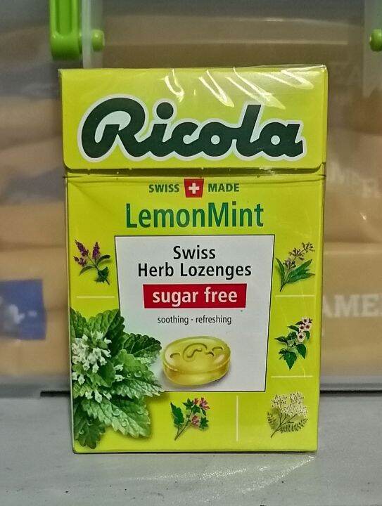 Ricola Sugar Free Swiss Herb Lozenges LemonMint 40g | Lazada PH