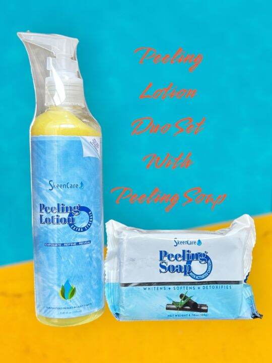 SkeenCare Peeling Lotion 250ml Duo Set with Peeling Soap Original ...